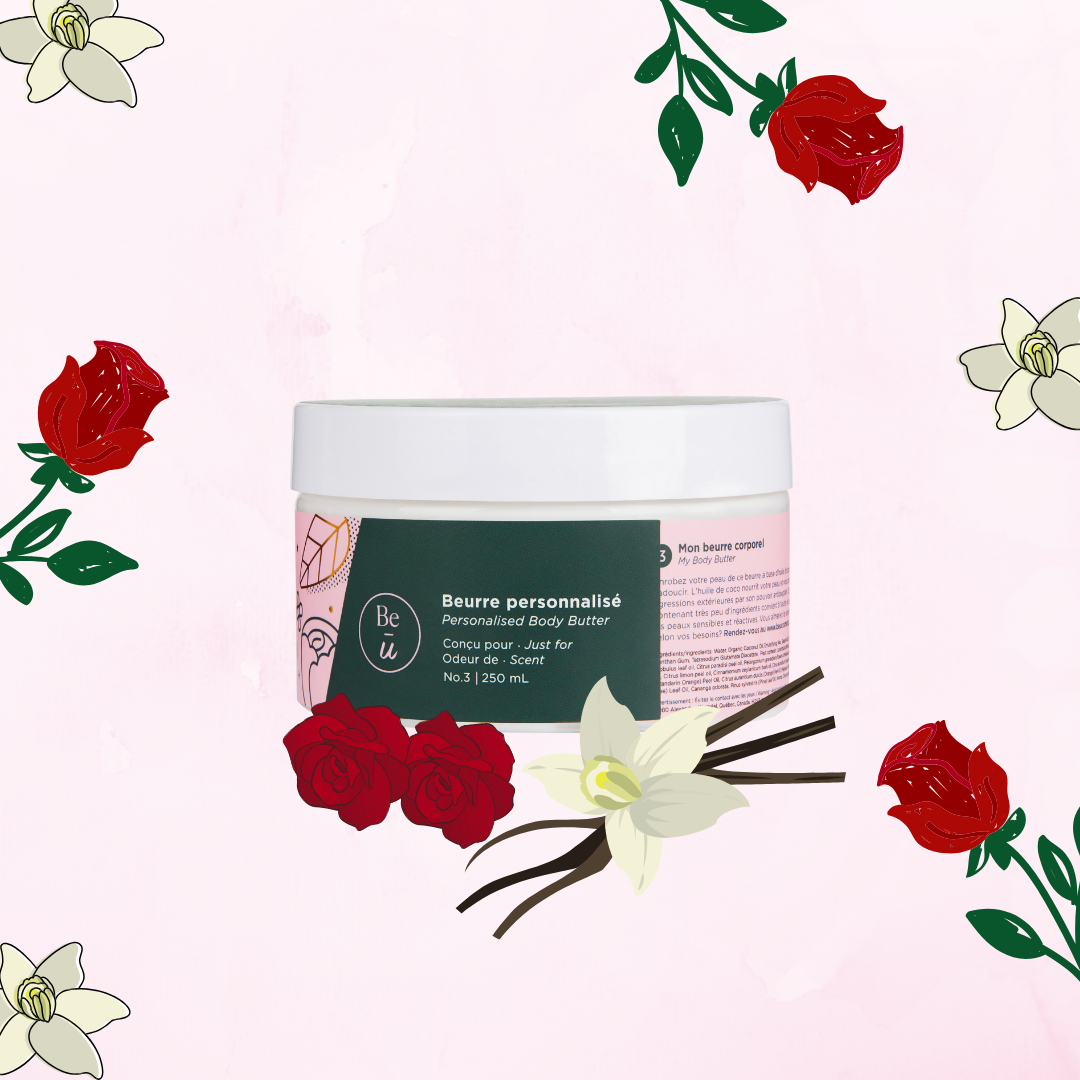 Beurre corporel St-Valentin | Rose & vanille
