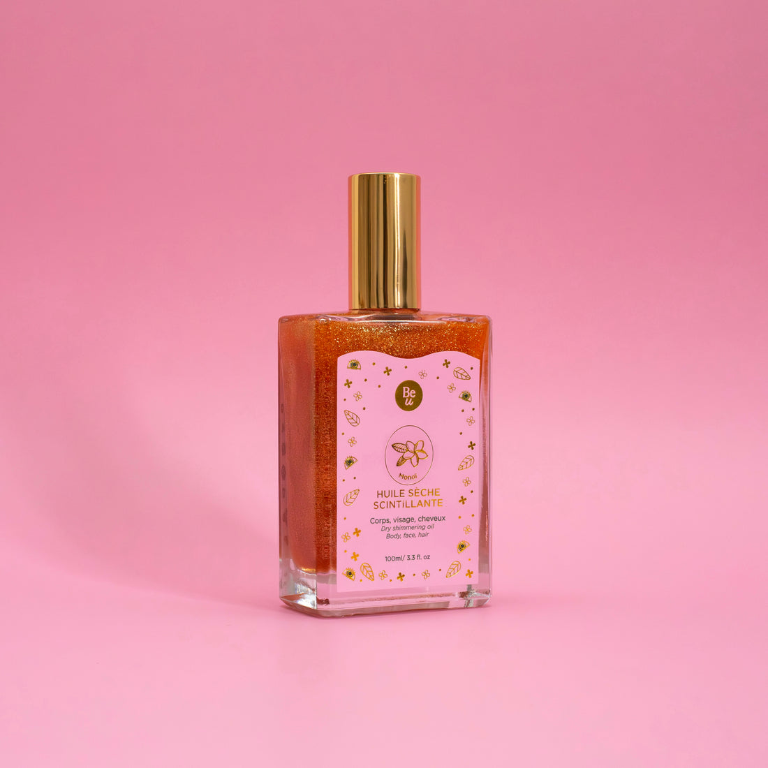 Huile sèche scintillante corps, visage, cheveux